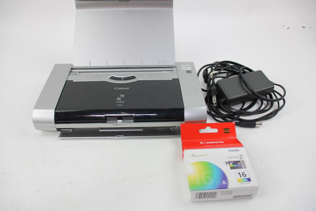 Canon PIXMA IP90v Printer, CanoScan LiDE200 Color Image Scanner, 9" Hot ...