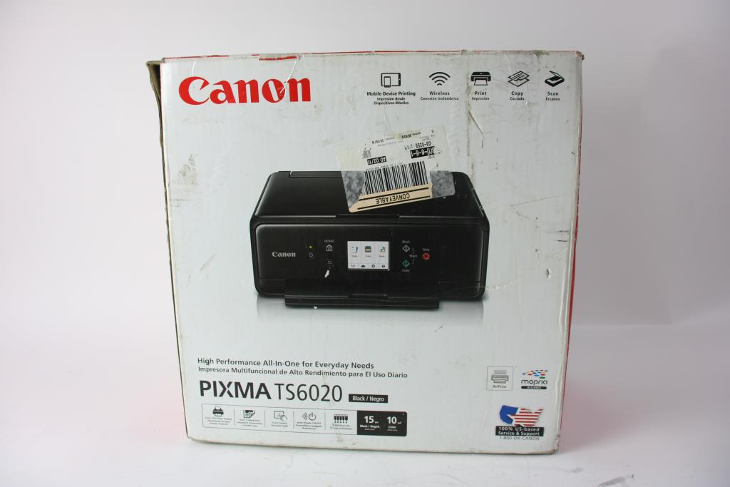 Canon PIXMA TS6020 All-in-One Wireless Printer, Black | Property Room