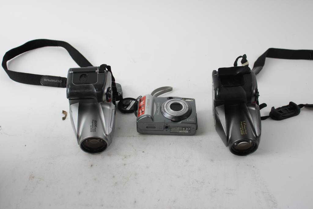 Canon PowerShot Digital Cameras And Camcorders, 5 Pieces | Property Room