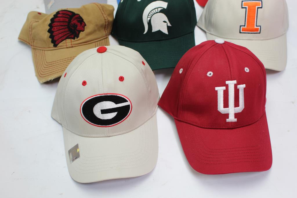 Captivating Headgear College And Sports Caps, 8 Pieces | Property Room