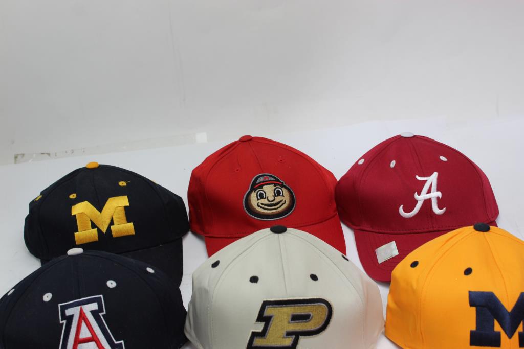 Captivating Headgear College Caps, 8 Pieces | Property Room