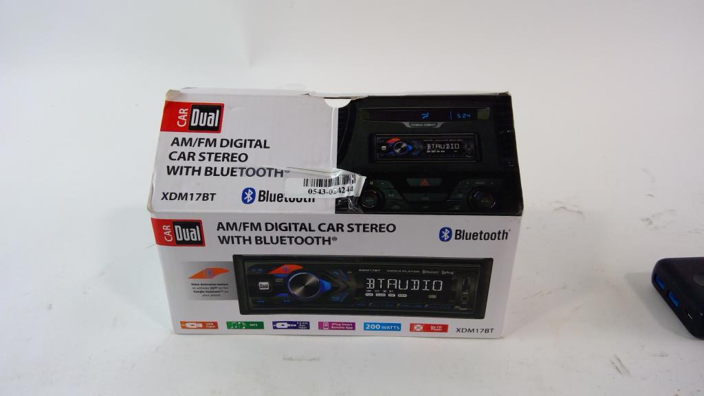 Car Dual AMFM Digital Car Stereo And More, 5 Pieces | Property Room