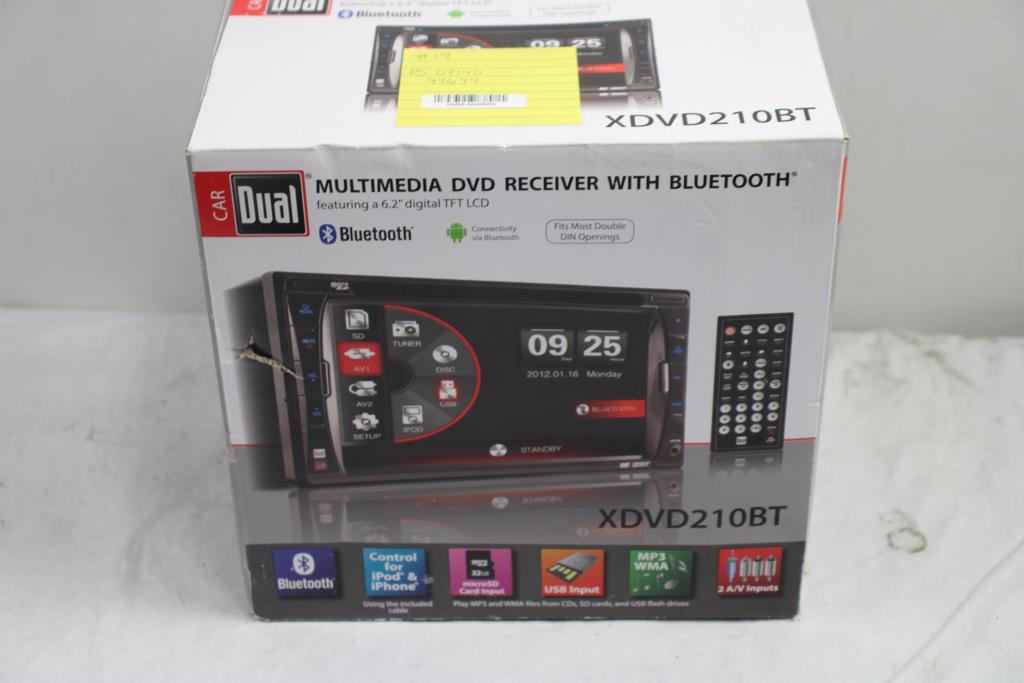 Car Dual Multimedia Dvd Reciever W/ Bluetooth | Property Room
