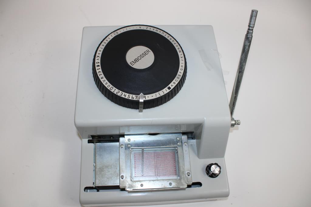 Card Embossing Machine | Property Room