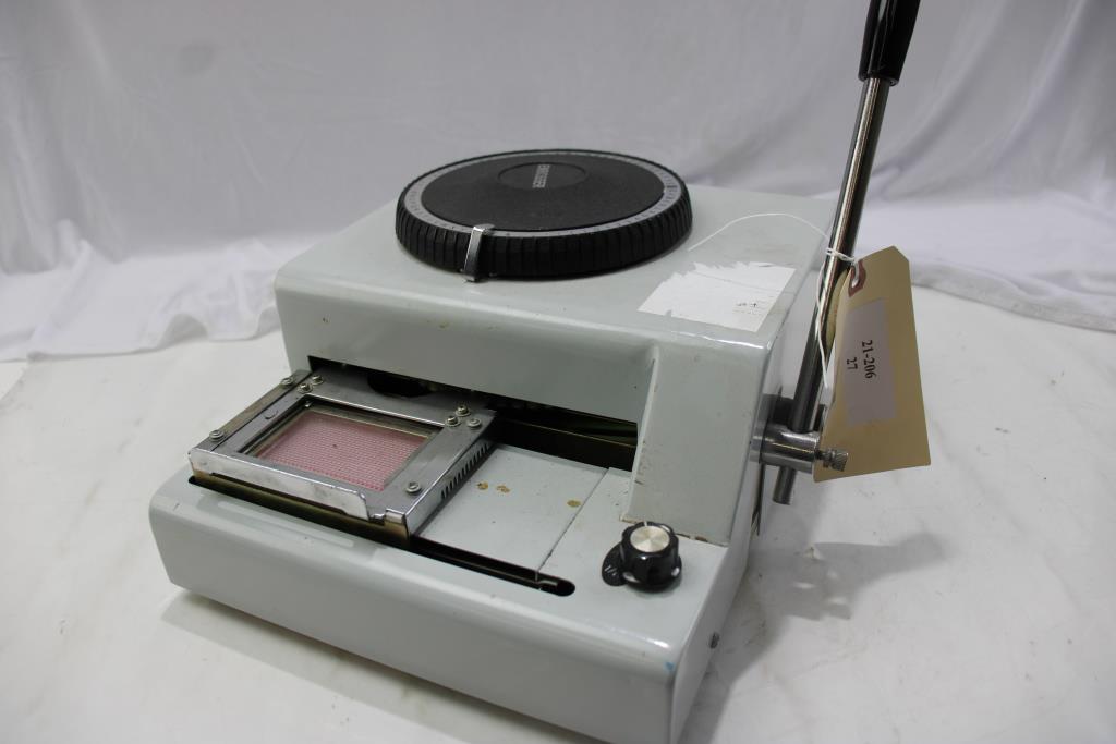 Careshine 72 Character Manual Embossing Machine PVC Card Embosser ...