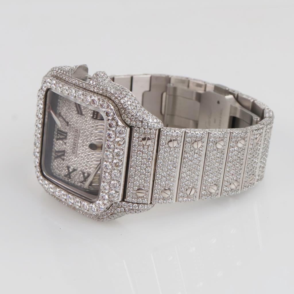Cartier 11.39cts TW Diamond Watch Band And Dial-Evaluated By Our ...