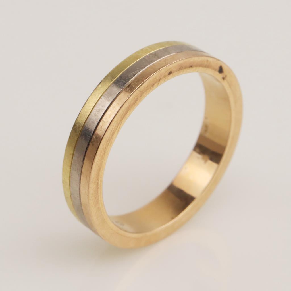 Cartier 18kt Tri-Colored Gold Band-Evaluated By Our Certified ...