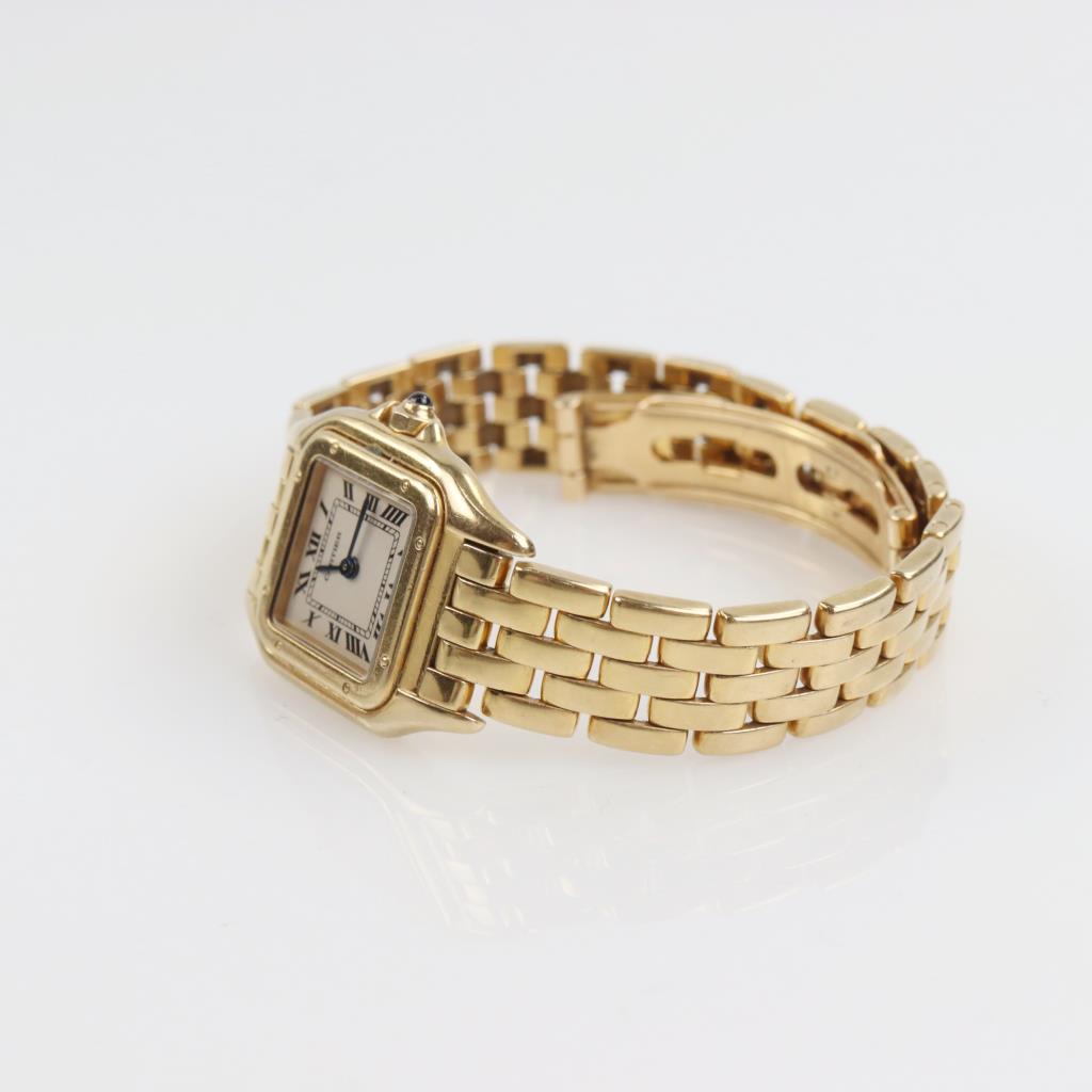 Cartier Santos Small Panthere 18kt Gold Watch-Evaluated By Our ...