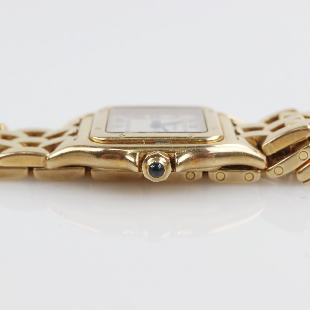 Cartier Santos Small Panthere 18kt Gold Watch-Evaluated By Our ...