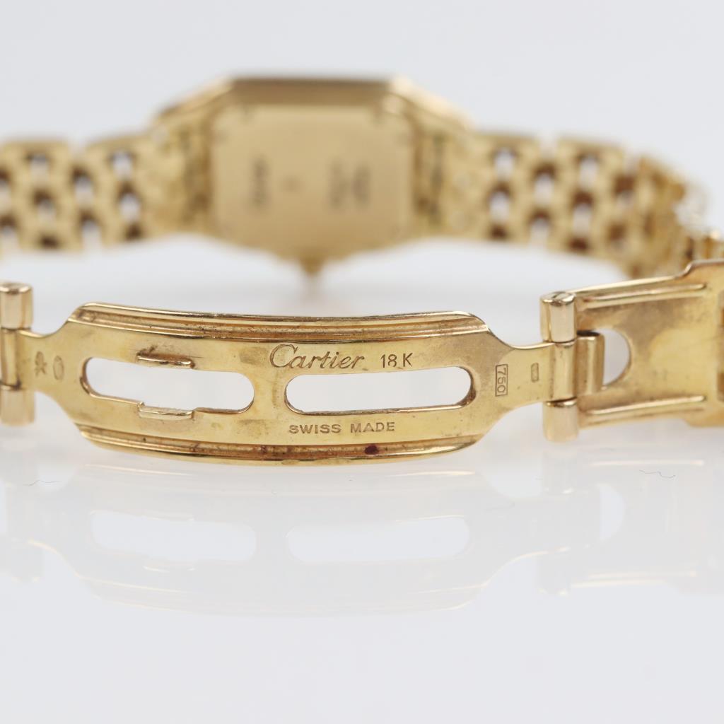 Cartier Santos Small Panthere 18kt Gold Watch-Evaluated By Our ...