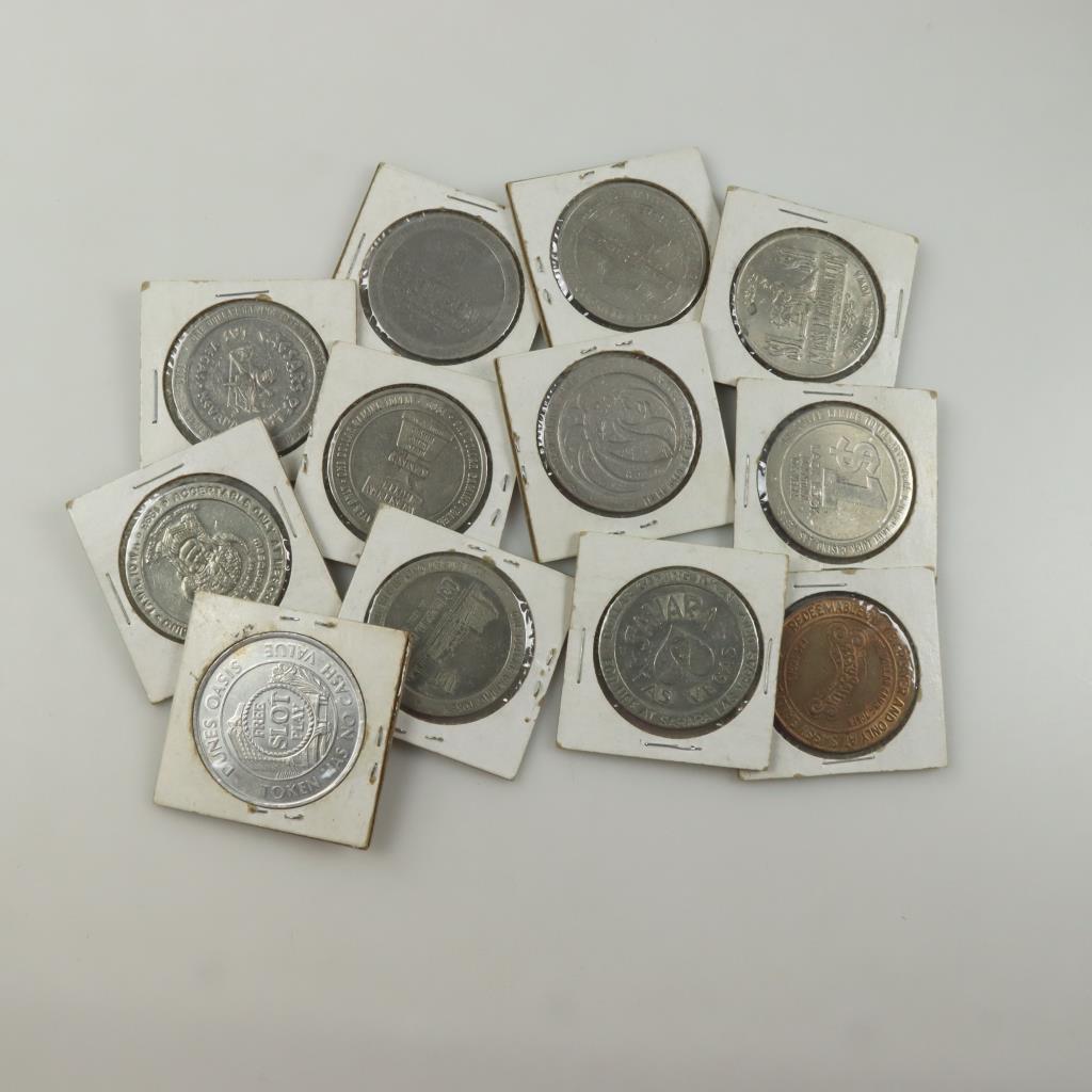 Casino Game Tokens; 12 Pieces | Property Room