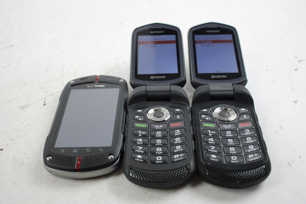 Casio And Kyocera Cell Phone Lot, 3 Pieces, Sold For Parts | Property Room