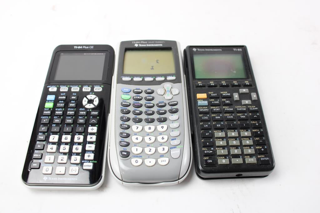 Casio And Texas Instruments Calculators 5 Pieces | Property Room