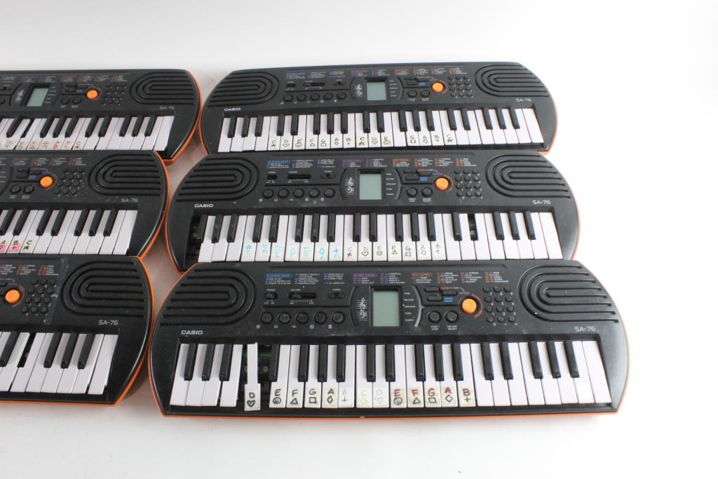 Casio Electric Mini Keyboards, 7 Pieces | Property Room