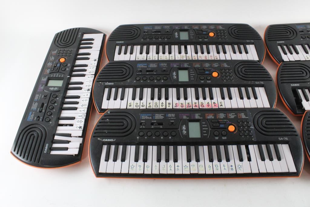 Casio Electric Mini Keyboards, 7 Pieces | Property Room