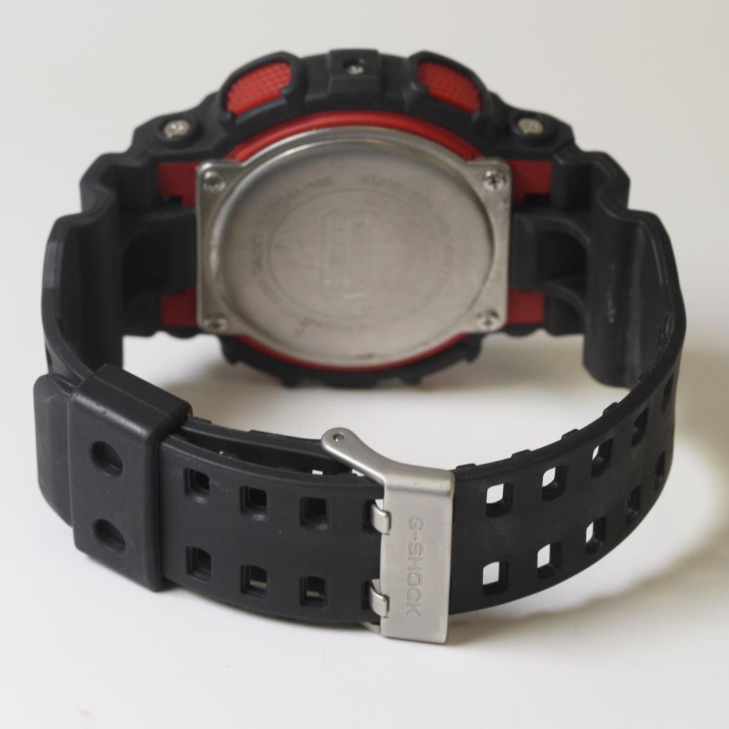 Casio G-Shock Big Combi Black And Red Analog-Digital Men's Watch ...