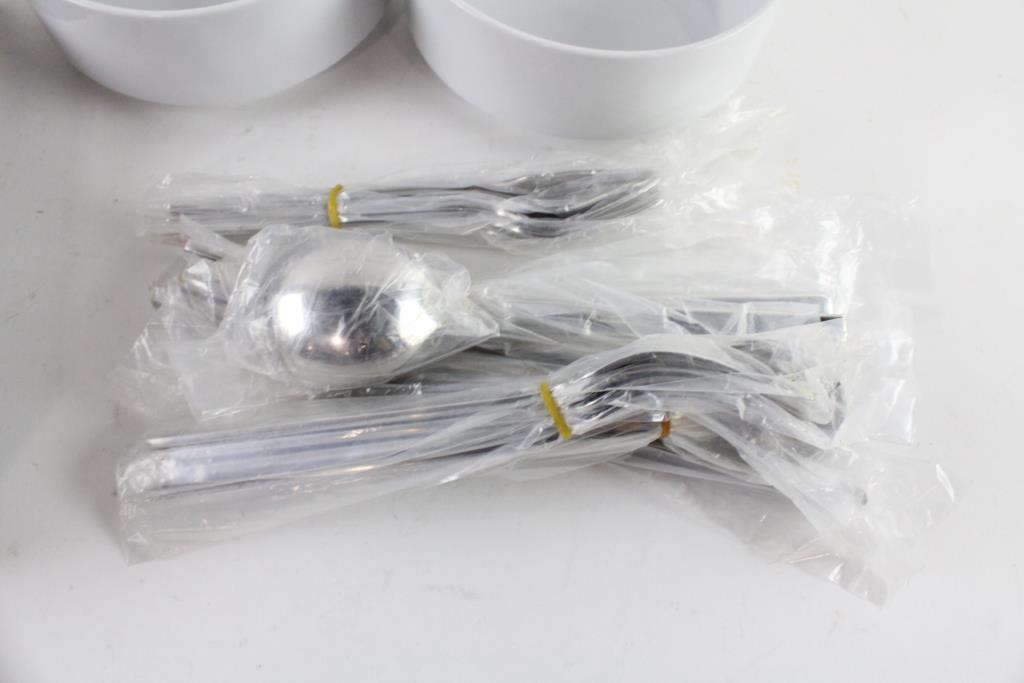 CB2 20-Piece Flatware Set And More, 4 Pieces | Property Room