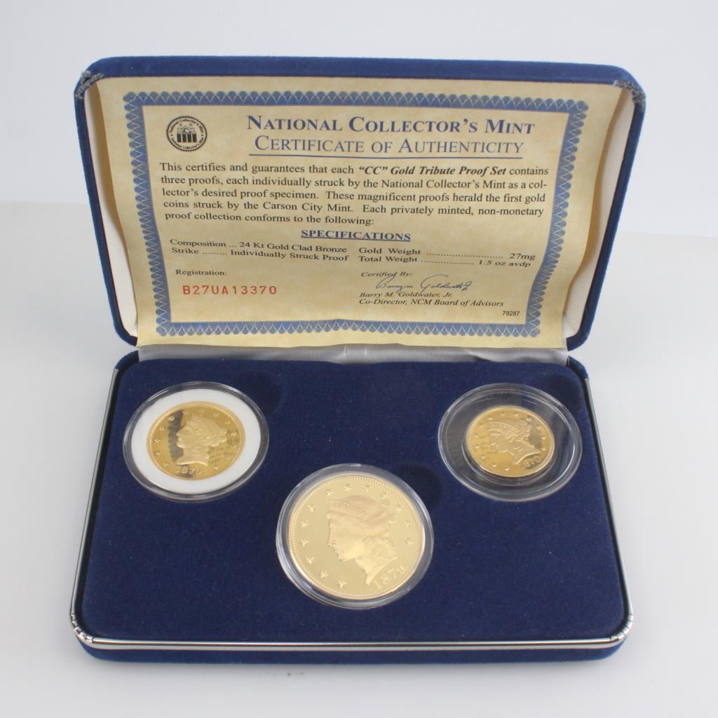 CC Gold Tribute Set With COA | Property Room