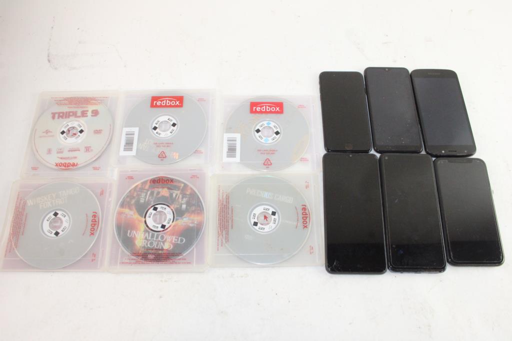 Cell Phone And DVD Bulk Lot, 10+ Pieces | Property Room