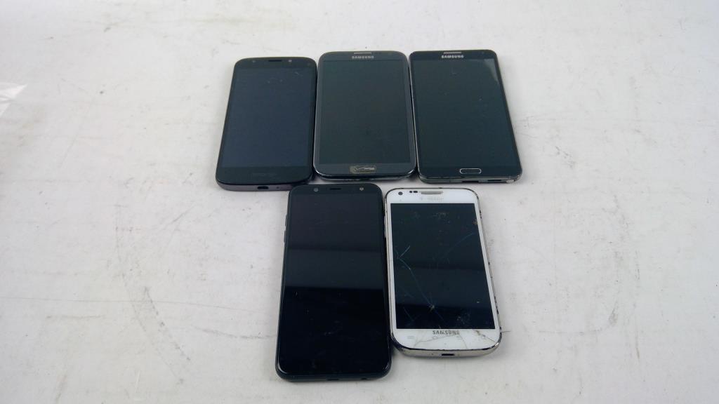Cell Phone Lot, 5 Pieces, Sold For Parts | Property Room