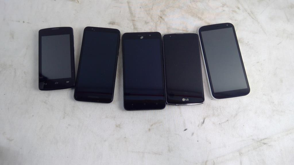 Cell Phone Lot, 5 Pieces, Sold For Parts | Property Room