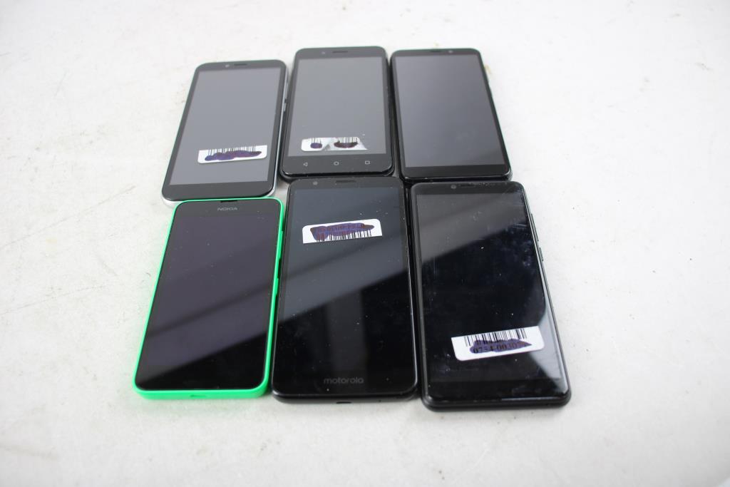 Cell Phone Lot, 6 Pieces, Sold For Parts | Property Room