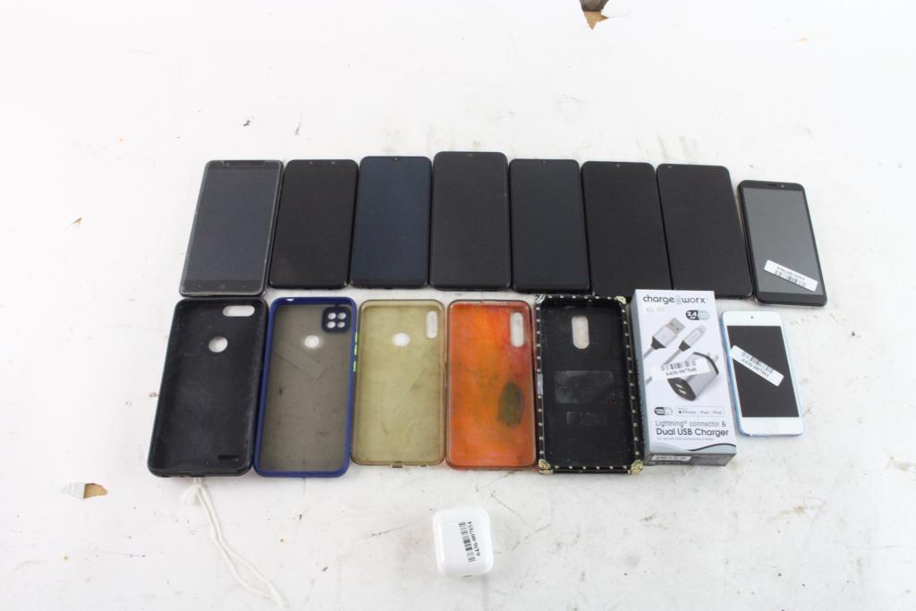 Cell Phone & More Lot, 10+ Pieces, Sold For Parts | Property Room