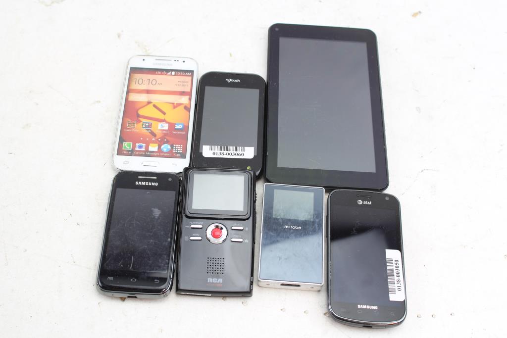Cell Phones, MPs Player, Camera: Samsung, LG: 7 Pieces, Sold For Parts ...