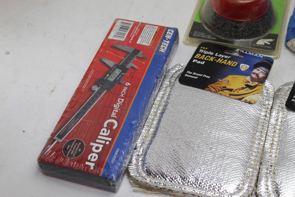 Cen-tech Caliper, Tillman Back Hand Pads, Warrior Wire Brush Cup+ More ...