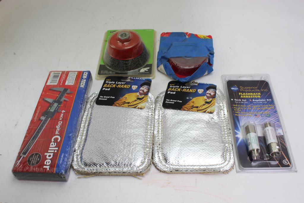 Cen-tech Caliper, Tillman Back Hand Pads, Warrior Wire Brush Cup+ More ...