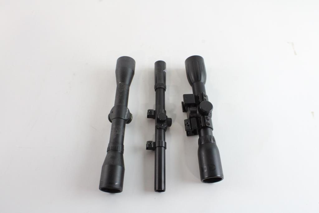 Center Point, Daisy & More Rifle Scopes, 3 Pieces | Property Room