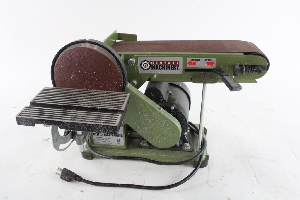 Central Machinery Belt And Disc Sander, Sold For Parts | Property Room