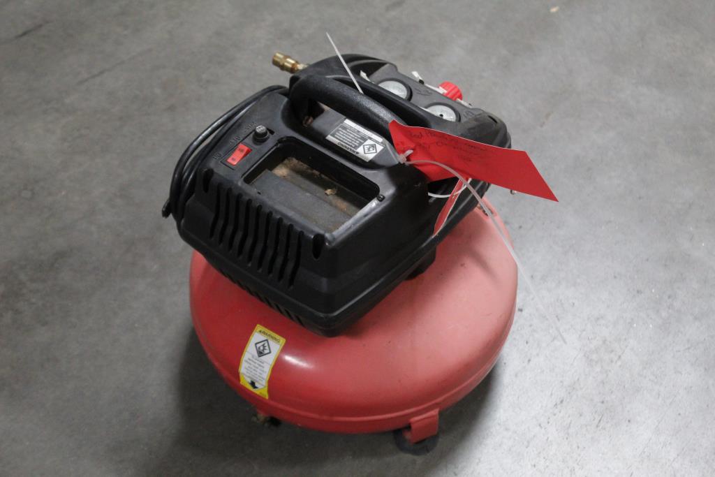 Central Pneumatic 3 Gallon 1/3 HP 100 PSI Oil-Free Pancake Air ...