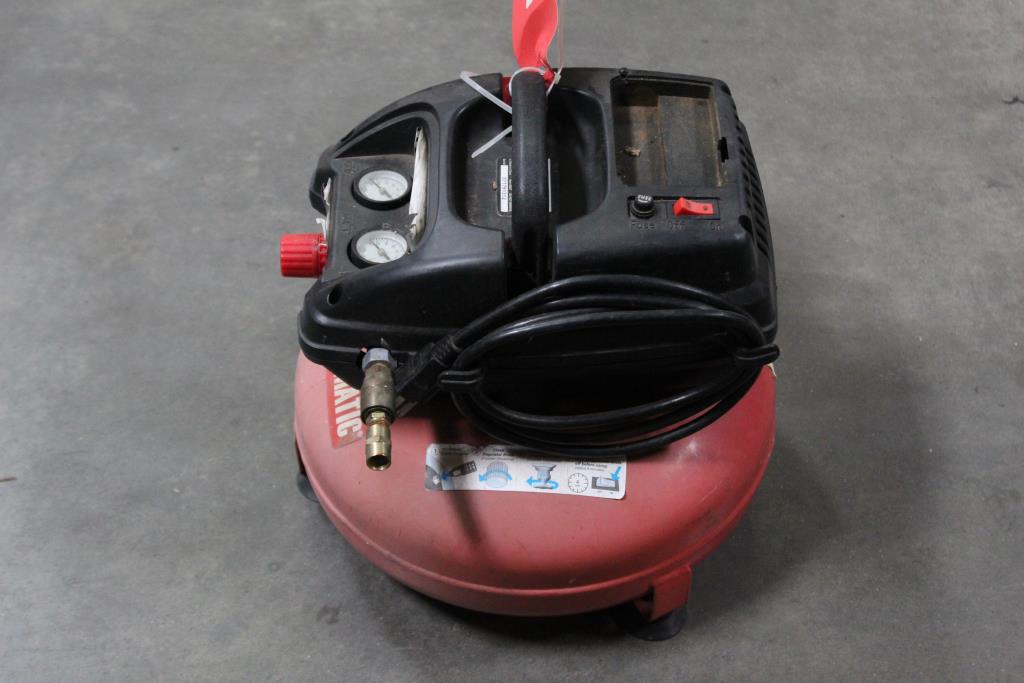Central Pneumatic 3 Gallon 1/3 HP 100 PSI Oil-Free Pancake Air ...