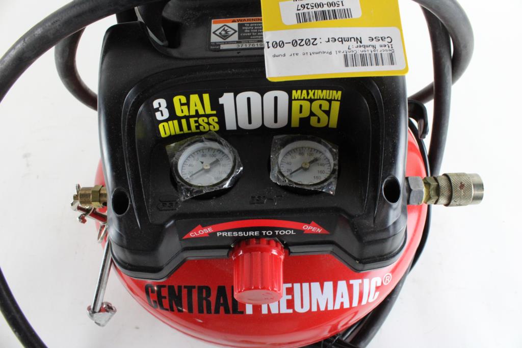 Central Pneumatic 3 Gallon Air Compressor | Property Room