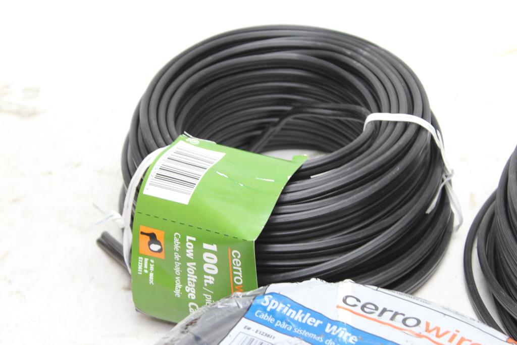 Cerro Wire Sprinkler Wire, Low Voltage Cable 100ft: 3 Packs | Property Room