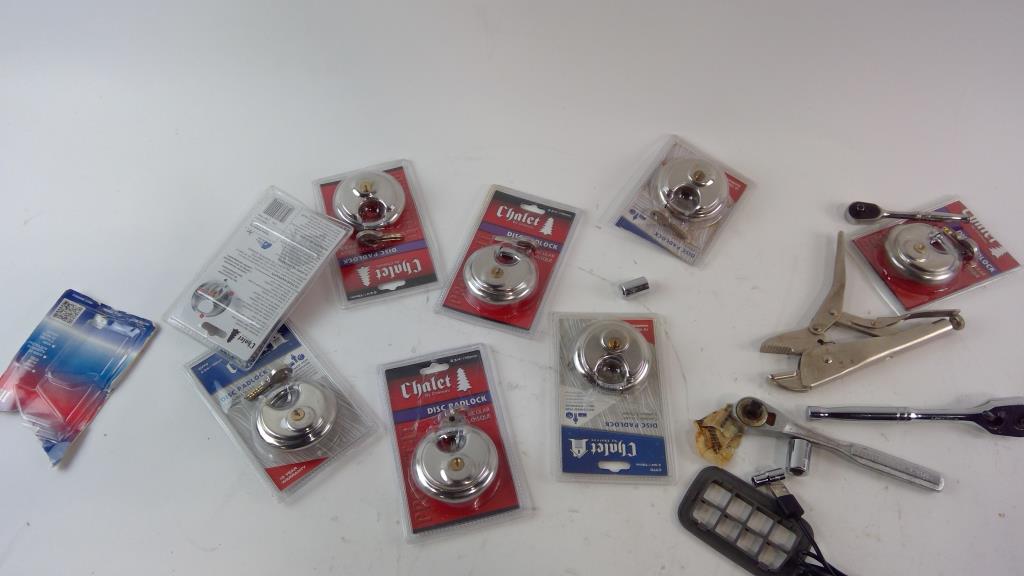 Chalet Disc Padlock And More, 3+ Pieces | Property Room