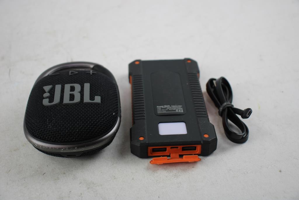 Charge Worx Portable Power Bank, JBL Clip4 Portable Speaker, 2 Pieces ...