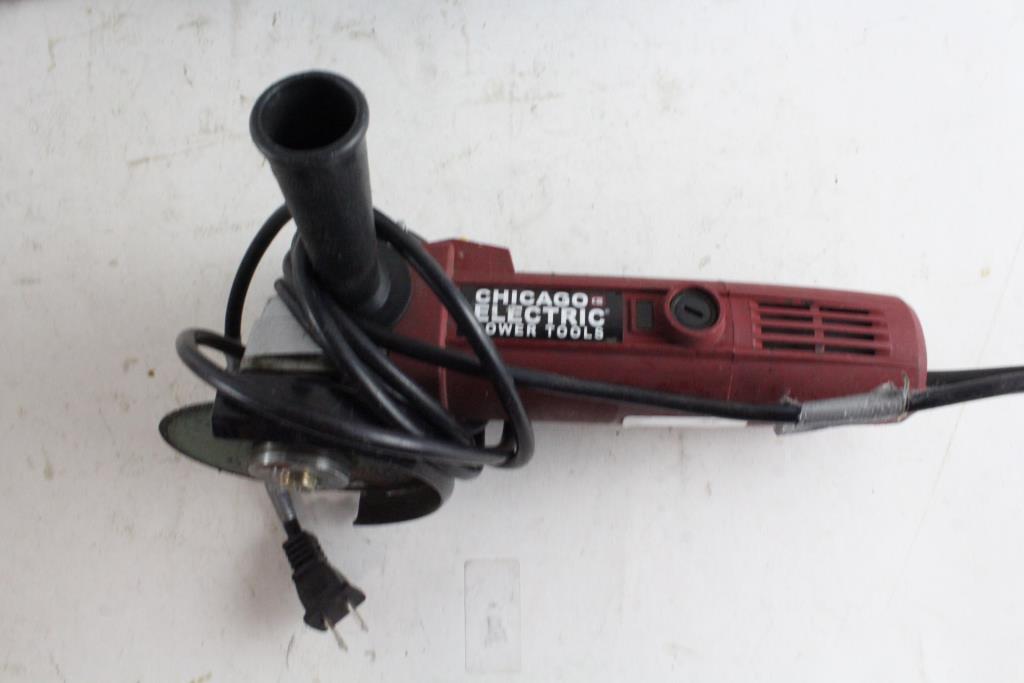 Chicago Electric Angle Grinder And More, 8 Pieces | Property Room