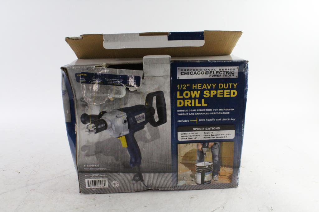 Chicago Electric Low Speed Drill | Property Room