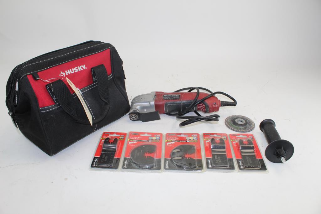 Chicago Electric Oscillating Multi-function Tool In Husky Tool Bag ...