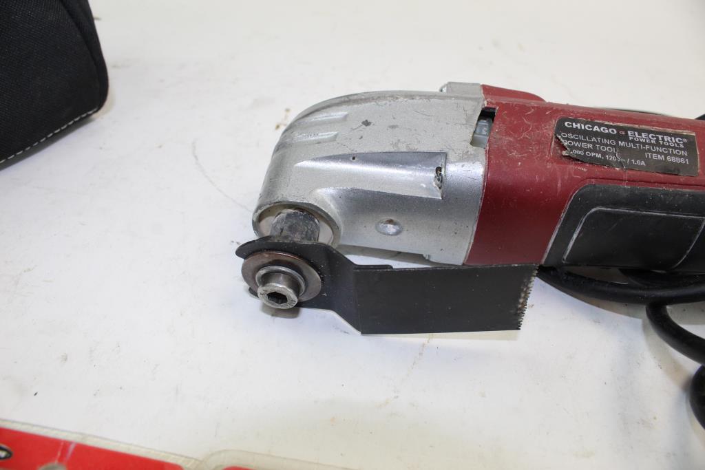 Chicago Electric Oscillating Multi-function Tool In Husky Tool Bag ...