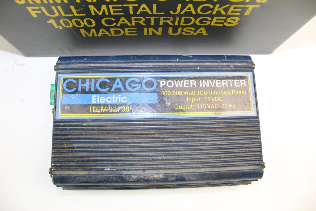 Chicago Electric Power Inverter & Assorted Sockets In Cartridge Case ...