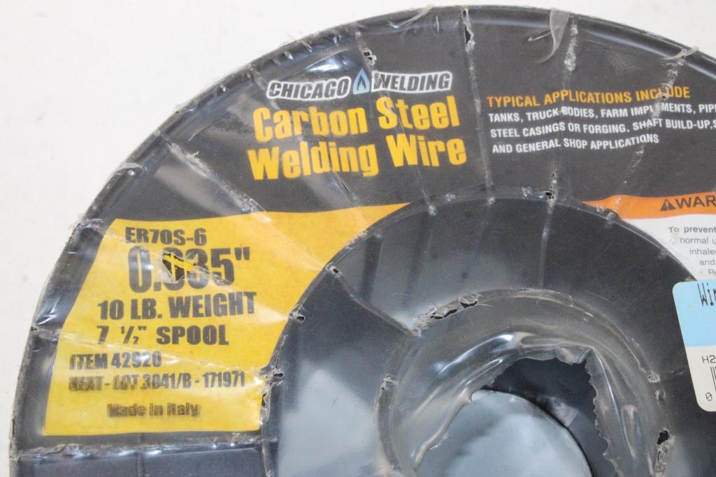 Chicago Welding Carbon Steel Welding Wire - ER 70S-6 - Size 0.035 ...
