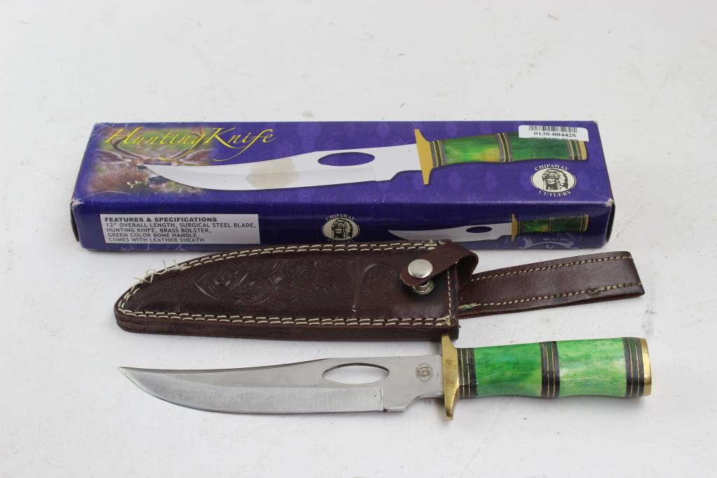 Chipaway Cutlery Fixed Blade Knife And Sheath | Property Room