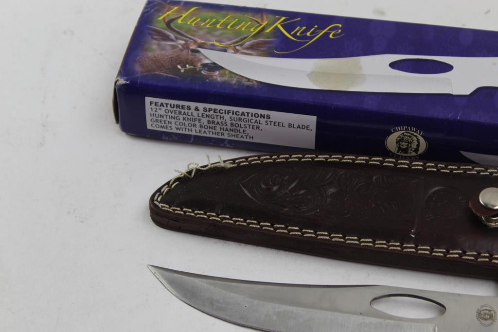 Chipaway Cutlery Fixed Blade Knife And Sheath | Property Room