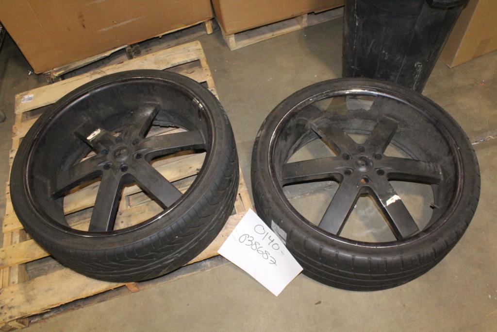 Chrome 26" Rims/wheels, 2 Pieces | Property Room