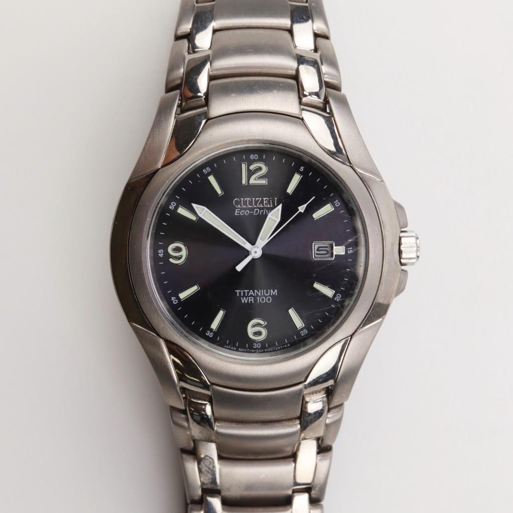 Citizen Eco Drive Solar Powered Titanium Watch Property Room Citizen Eco Drive Solar Powered Titanium Watch Property Room