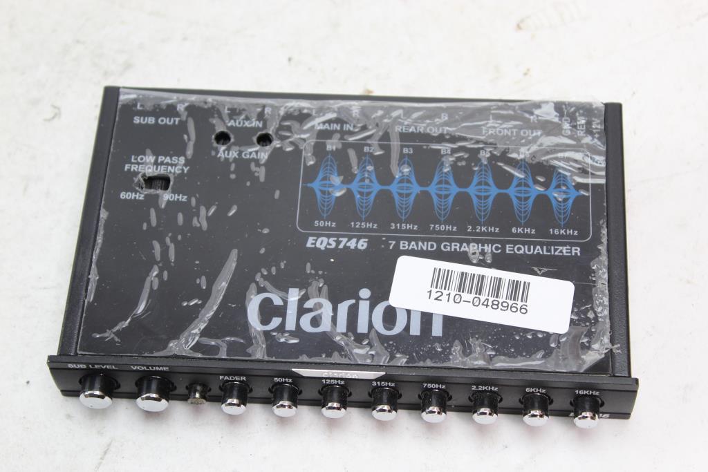 Clarion 7 Band Graphic Equalizer | Property Room