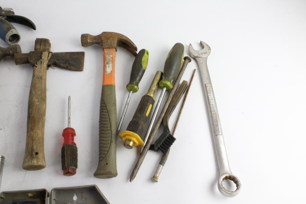 Claw Hammer, Crow Bar, Screw Drivers, And More, 10+ Pieces | Property Room